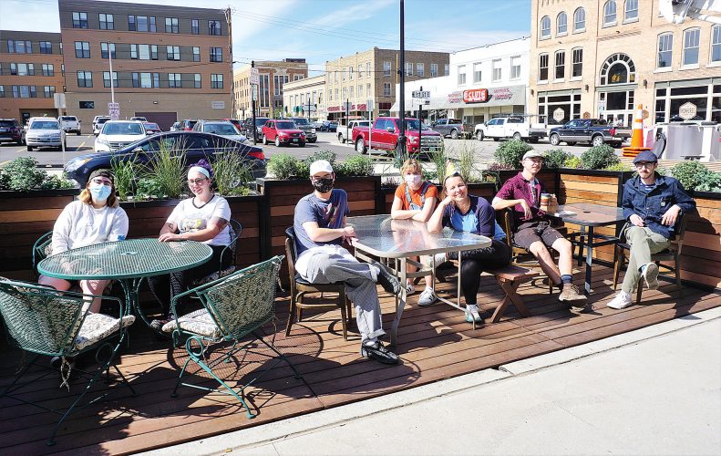 Minot’s first parklet perks up downtown neighborhood | News, Sports ...